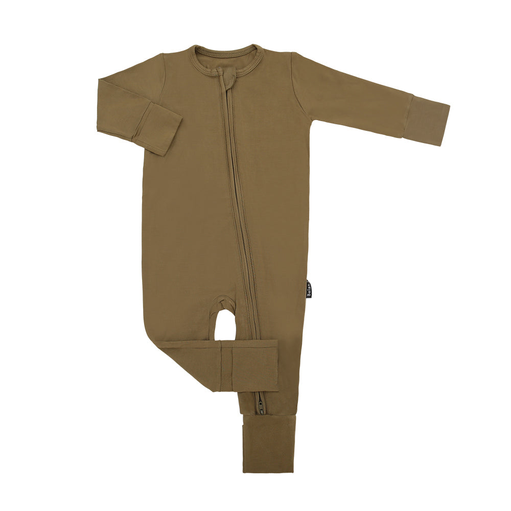 Footless Sleeper with Fold-Over Cuffs - Basil – Belan.J