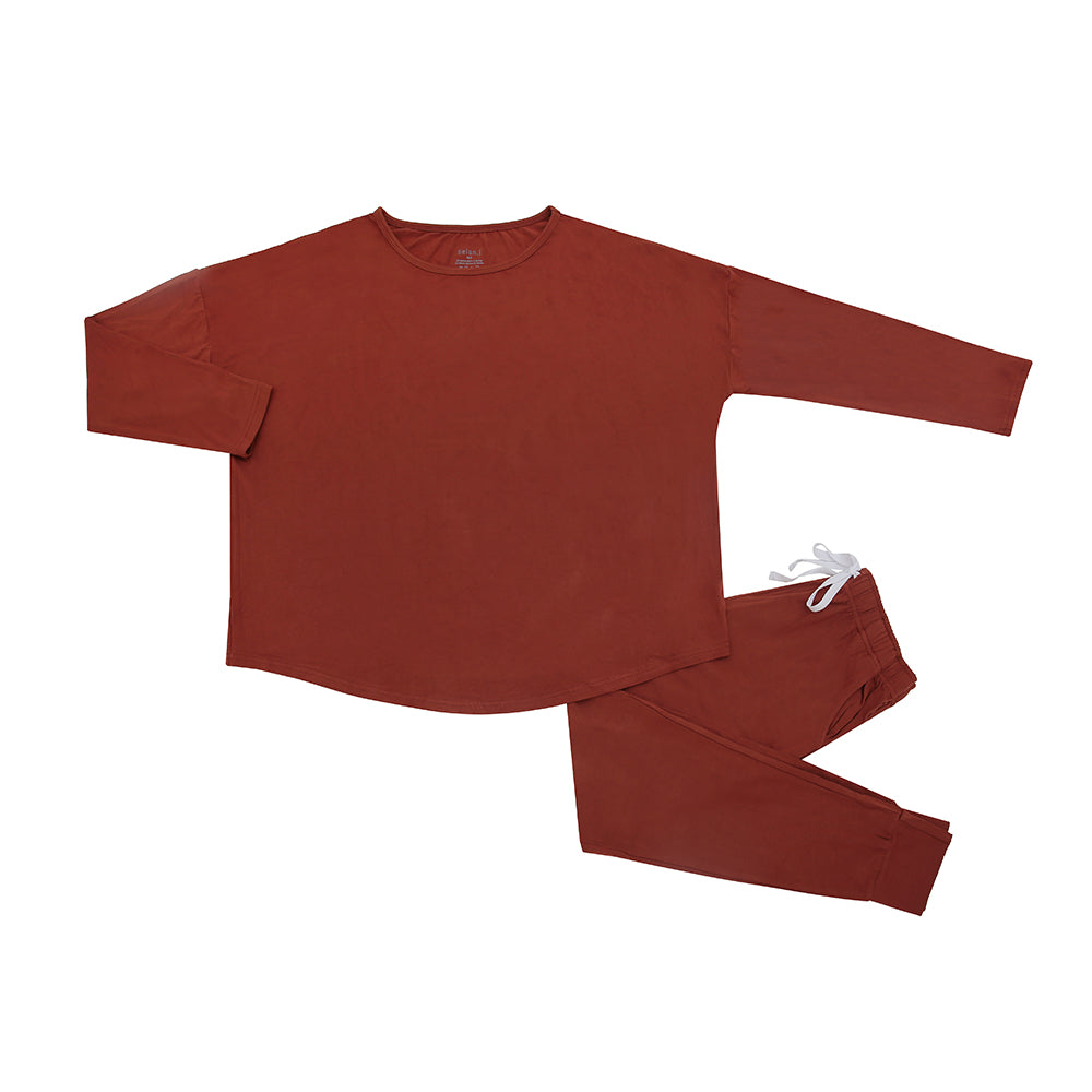 Women's Long Sleeve PJ Set - Rust – Belan.J