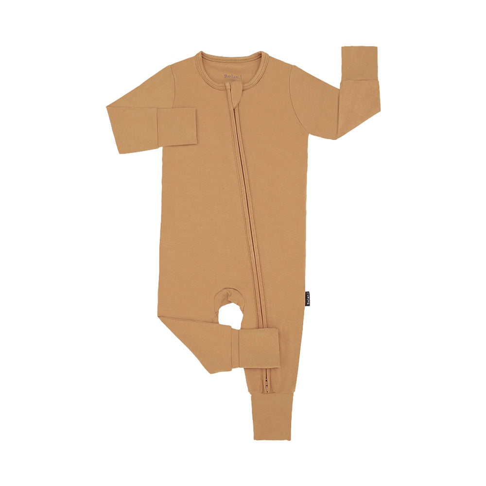Footless Sleeper with Fold-Over Cuffs - Desert – Belan.J