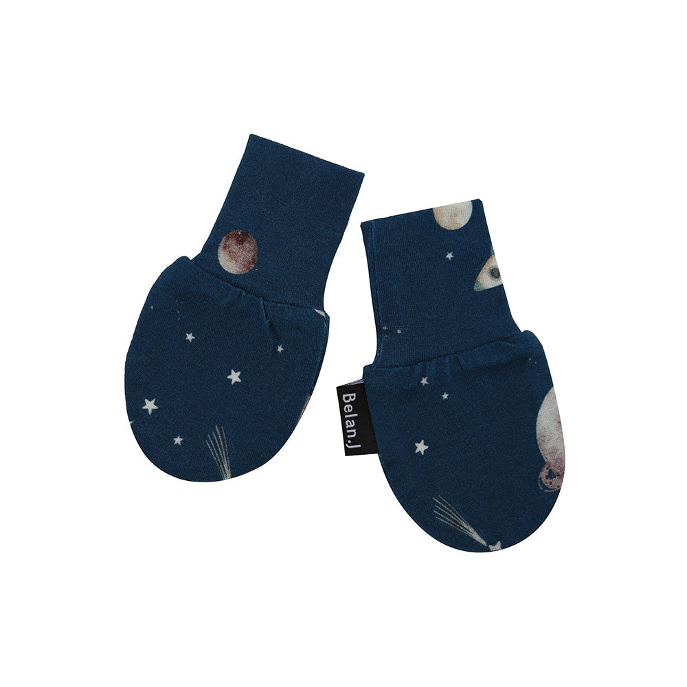 Non-Scratch Mittens - Space: Soft and Protective Handwear – Belan.J
